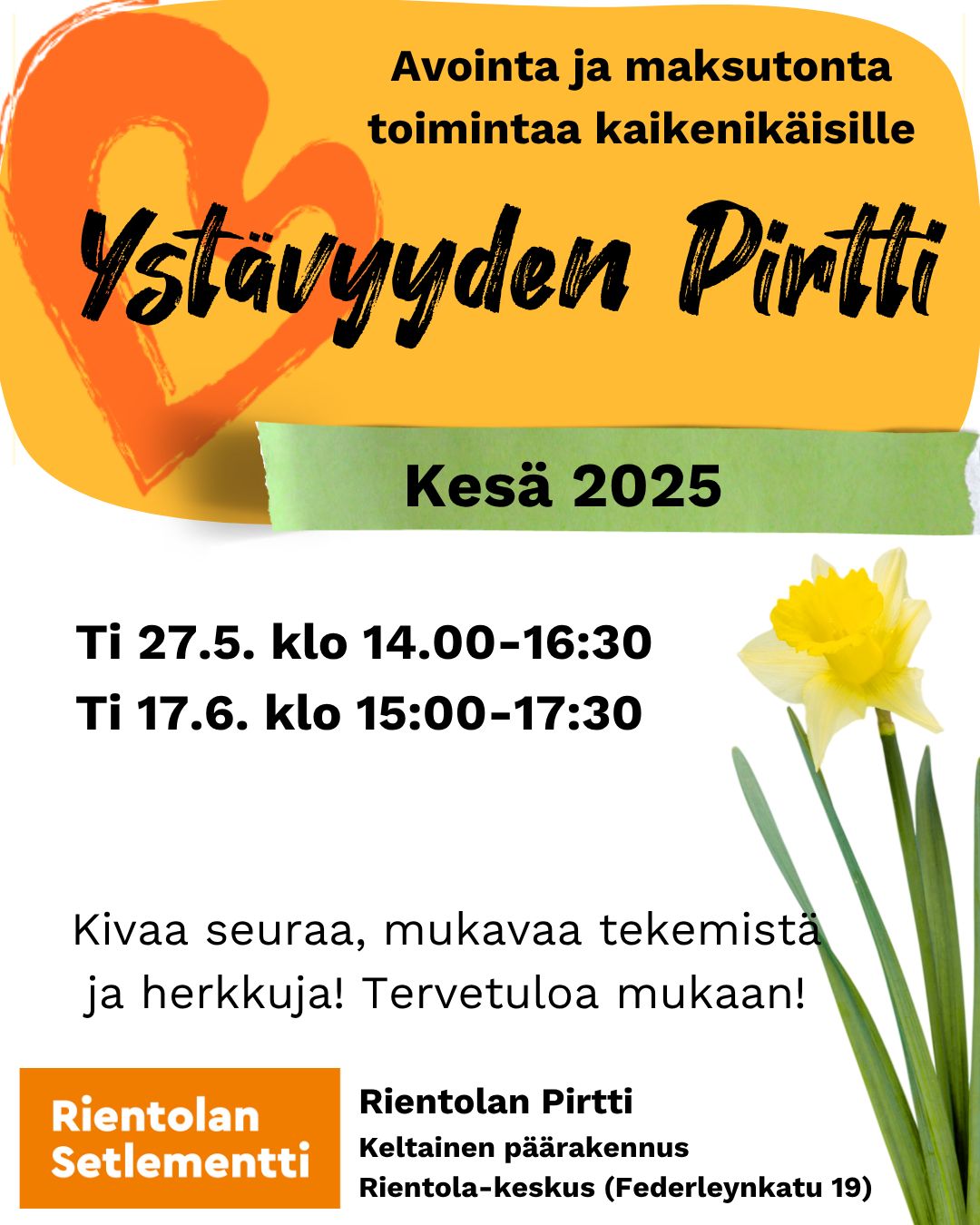 Ajankohtaista Rientolassa - Rientolan Setlementti ry